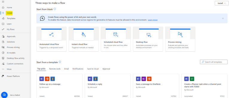 Choosing the right flow type in Power Automate – Digital Mill