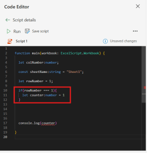 Variables in Office Scripts – Digital Mill