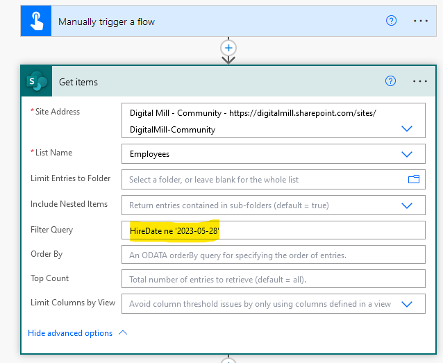 Working with filter query in Power Automate – Digital Mill