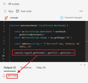 Debugging and accessing Office Scripts outputs with console.log – Digital Mill
