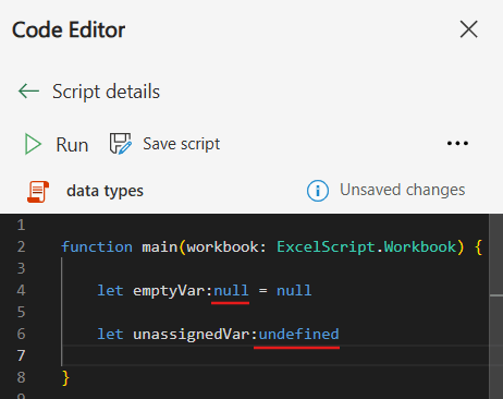 Understanding the data types in Office Scripts – Digital Mill