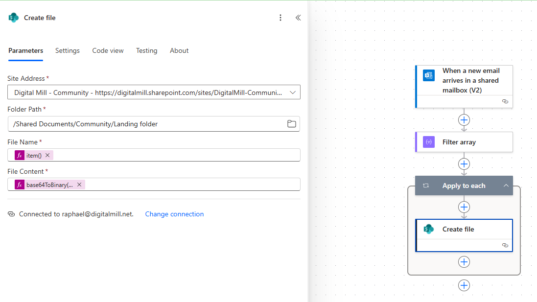 Saving email attachments to SharePoint with Power Automate – Digital Mill